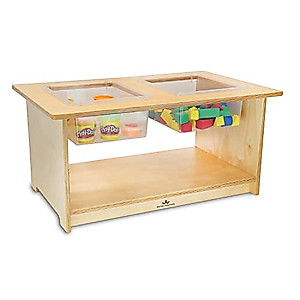 Whitney Brothers WB1854 Toddler Sensory Table, Natural UV