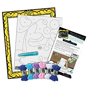Y'Art Narwhal — Yarn Works of Art — Mess-Free Artistic Craft Activity — Ages 8+