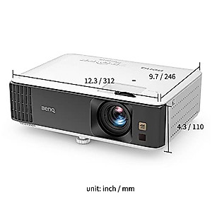 BenQ TK700 4K HDR Gaming Projector with HDMI 2.0*2 | 60hz at 4K | 240hz at 1080p | 3200 Lumens | Game Modes | 5W Chamber Speakers | 2D Keystone | 3D | (Renewed)