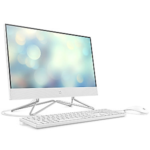 HP All-in-One 22" Desktop Computer, AMD Athlon Gold 3150U Processor, Radeon Graphics, 4 GB RAM, 256 GB SSD, Windows 11 Home ( 22-df0222, snow white)