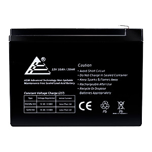 ExpertPower SLA Replacement Battery 12V 10AH AGM Battery- Sealed Lead Acid- Rechargeable & Maintenance Free ECI Power