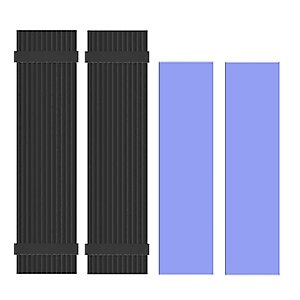 2 Pack M.2 NVMe Aluminum Heatsinks Cooler with Nano Silicone Thermal Pad