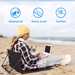 Portable Beach Mat Lounge Chair, Folding Lounge Chairs for Adults, Ideal Tanning Mat for Sunbathing, Beach Lounger for Patio Lightweight Camping Chairs