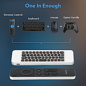 WeChip W3 Air Mouse Universal Voice Remote Control with Keyboard for Nvidia Shield/Android TV Box/PC/Laptop/Projector/HTPC/Media Player