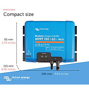 Victron Energy BlueSolar MPPT MC4 150V 60 amp 12/24/36/48-Volt Solar Charge Controller