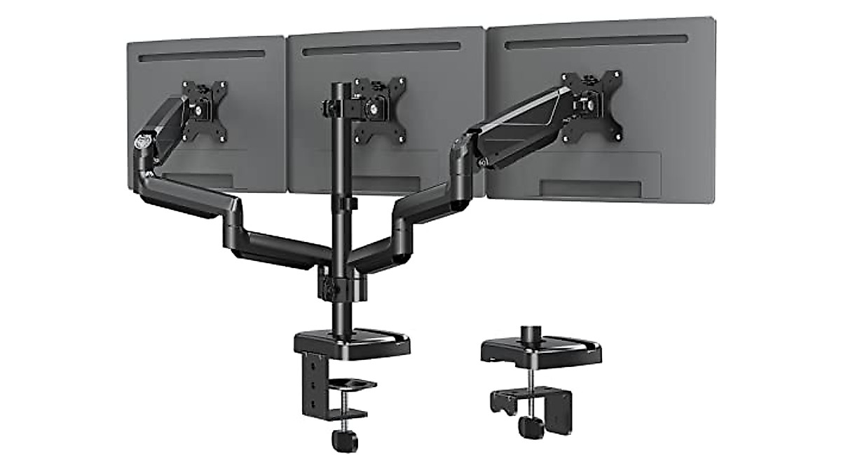 MOUNTUP Triple Monitor Desk Mount, 3 Monitor Stand for Three Max 27 ...