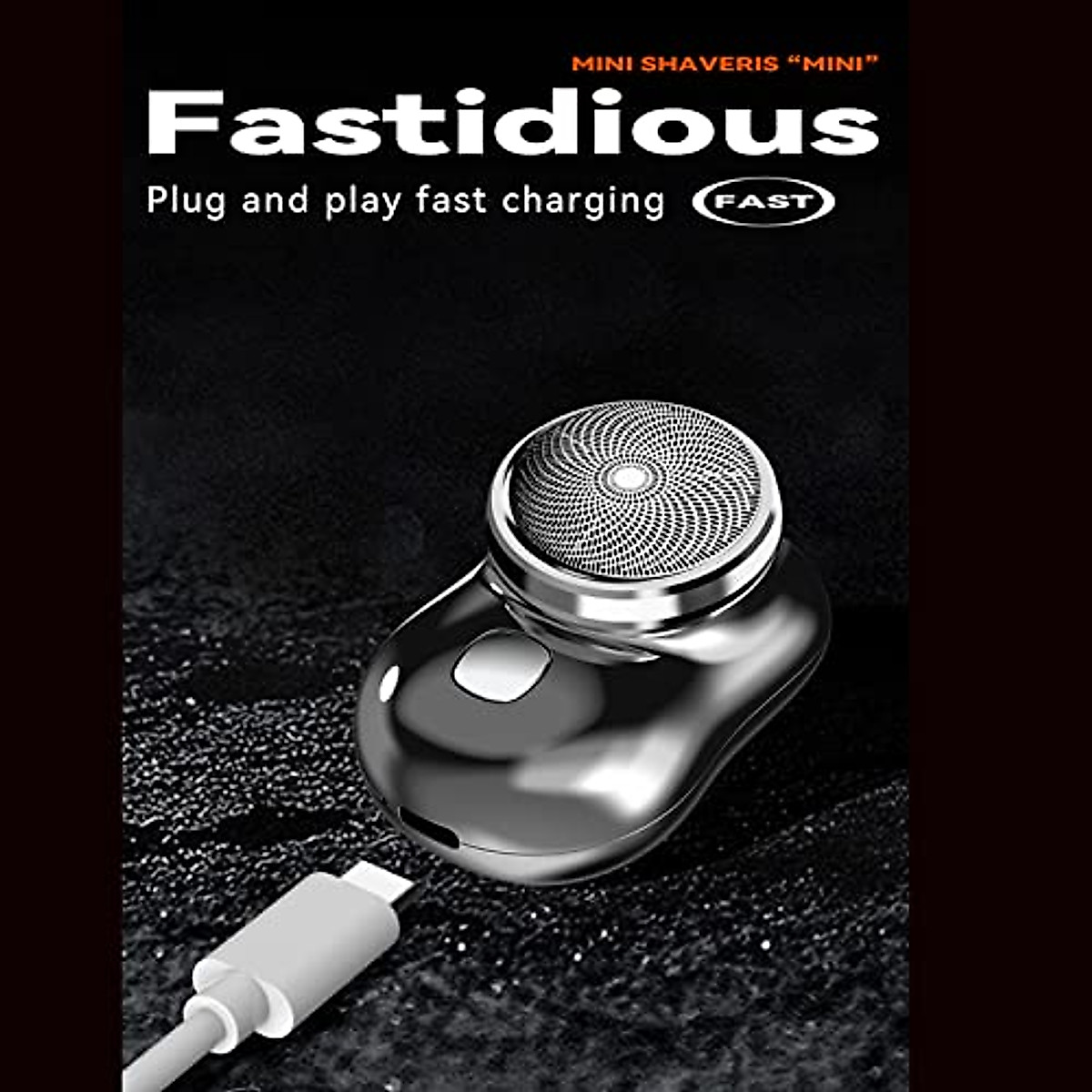 Electric Razor for Men, Newest Mini-Shave Portable Electric Shaver, Pocket Size Portable Shaver Wet and Dry Mens Razor USB Rechargeable Shaver Easy One-Button Use for Home,Car,Travel