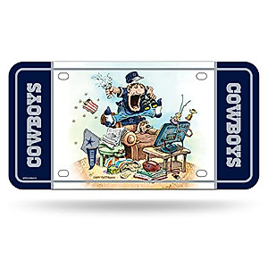 Rico Industries NFL Football Dallas Cowboys Gary Patterson The Fan Metal Tag, 12" x 6"