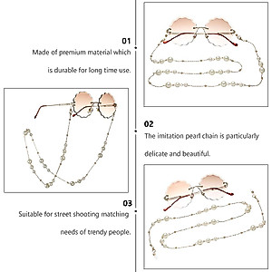 VALICLUD 1 Set 2Pcs Irregular Photo Props Trendy Chic Street Shooting Glasses (Golden)