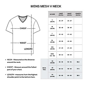 5 Pack: Men’s V Neck Mesh Active T-Shirt Essentials Performance Workout Gym Training Quick Dry Fit Dri Breathable Short Sleeve Under Shirt Athletic Sport Fitness Exercise Running Top SPF,Set 4-M