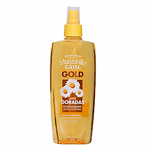 Manzanilla Grisi Hair Lotion Gold, Hair Lotion with Chamomile Extract, 2-Pack of 8.4 FL Oz, 2 Spray Bottles
