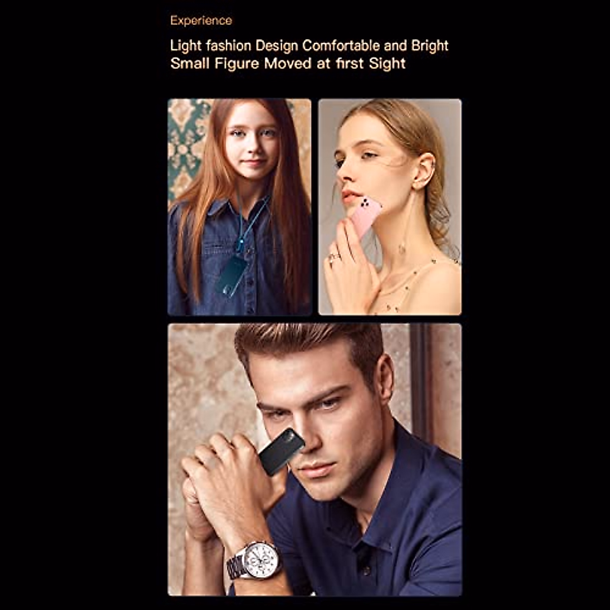 PUSOKEI Cell Phone for Android 10.0, 4GB RAM 32GB ROM 4G LTE Smartphone, 5G WiFi Mobile Phone, 3.0 inch Display, Dual SIM Dual Standby Support, 2000mAh Battery (Fantasy Night Black)