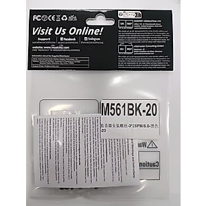 Musiclily Basic 3x25mm Metal Metric Thread Humbucker Pickup Height Adjustment Screws Humbucker Pickup Ring Mounting Screws for Epiphone SG Import Pickups, Black (Set of 20)