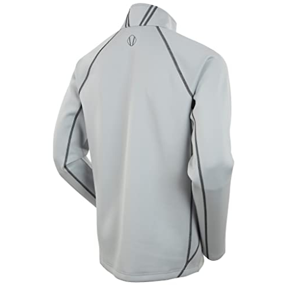 Sunice Allendale Men’s Half Zip Performance Pullover with Thermal Protection (Magnesium/Black, Small)