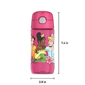 THERMOS FUNTAINER 16 Ounce Plastic Hydration Bottle with Spout, PRINCESS