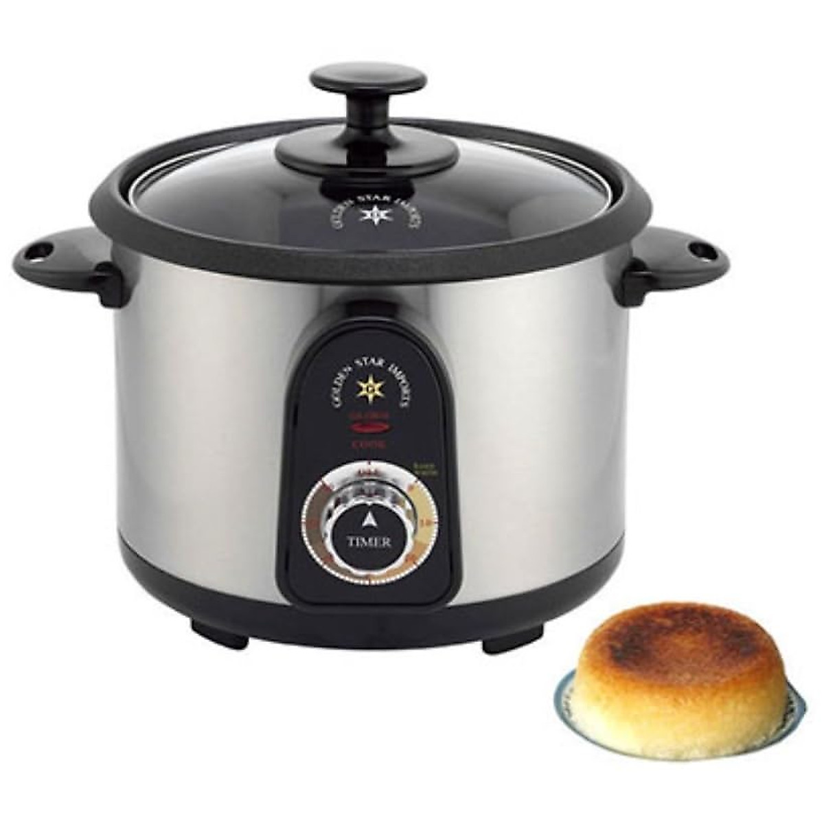 Persian Iranian Afghani Tahdig Crispy Automatic Rice Cooker Maker Non Stick Glass Top 10 Cup