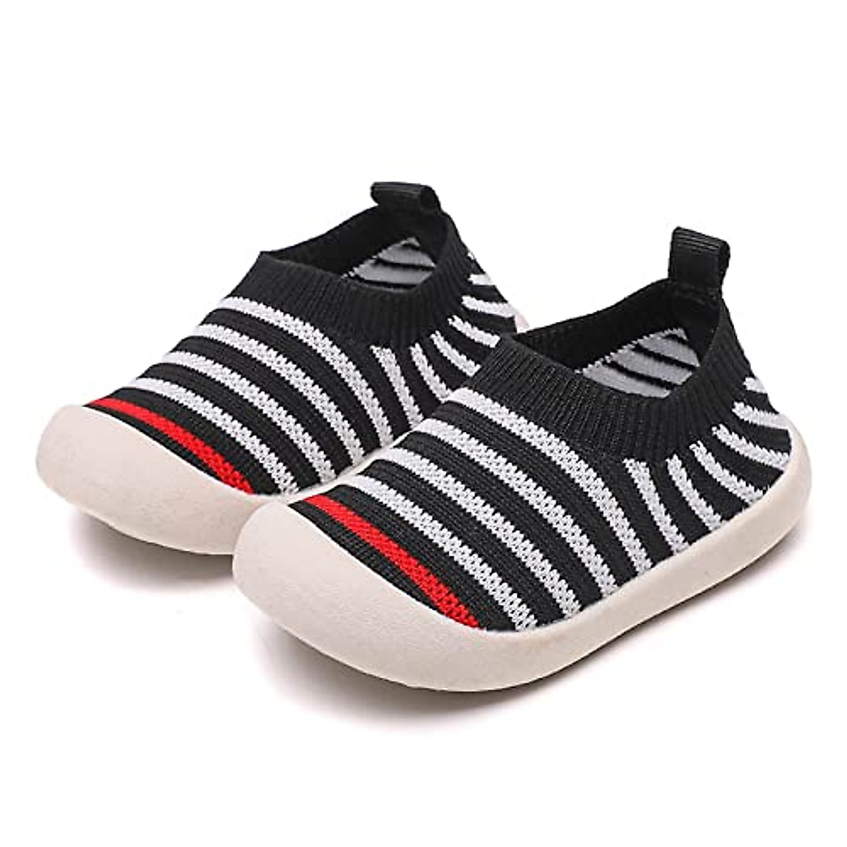 Walking Shoes for Babies Non Slip First Walkers 6 9 12 18 24 Months 1 2 3 4 Years Toddler Boots Girls (Black, 9 Toddler)