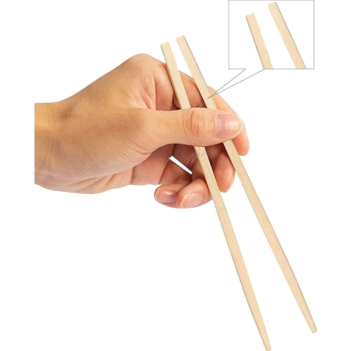 disposable chopsticks - lengthened and thickened household bamboo chopsticks - hotel restaurant tableware bamboo chopsticks - independently packaged disposable chopsticks-100 paris