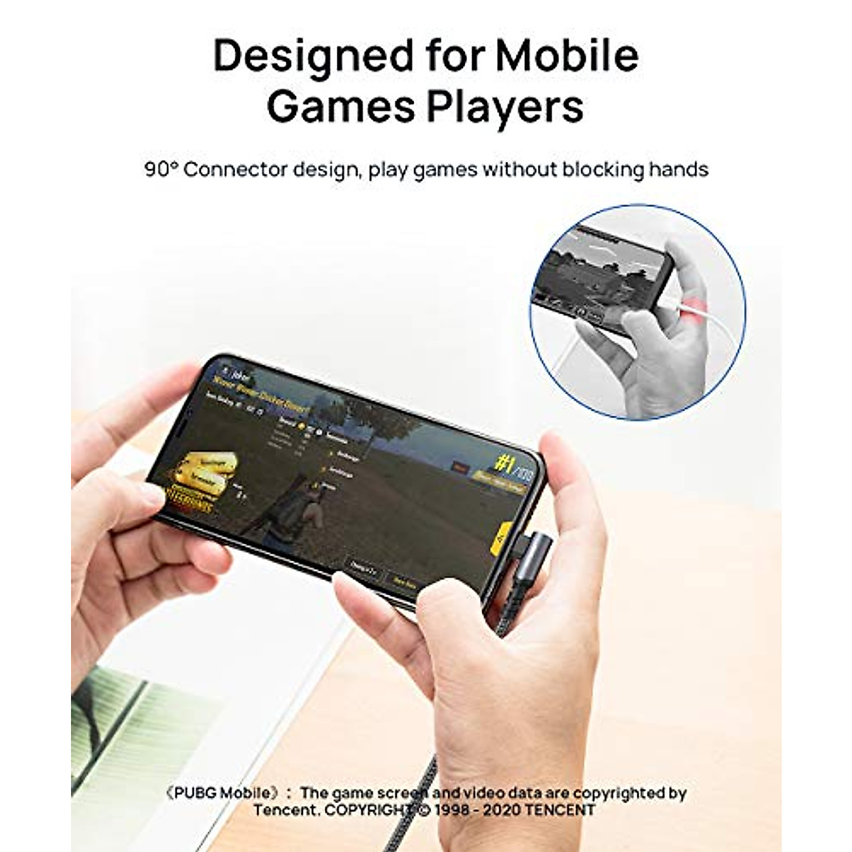 JSAUX 90 Degree USB C to Lightning Cable 6ft, [Apple MFi Certified] Right Angle iPhone 14 Charger Cable with iPhone 14/13 Pro/13 Pro Max/12 Pro/11 Pro Max/X/XS/XR/8, iPad 9th 2021, AirPods Pro (Grey)