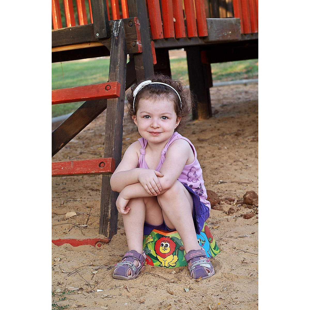 COMFYDO! Travel Potty Foldable and Disposable Children Potty Training (Color)