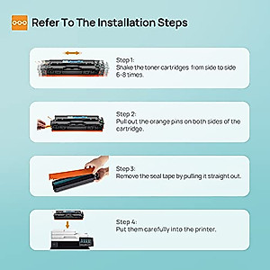 KEENKLE 202A 202X Compatible HP 202A CF500A Toner Cartridge Replacement to use with HP Color Pro MFP M281fdw M281cdw M254dw M281fdn M254 M281 M280nw Printer (Black Cyan Yellow Magenta, 4-Pack)