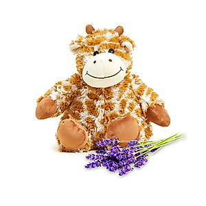 warmies Microwavable & Stuffed Animals, Giraffe - Heated Stuffed Animal Plushie for Warmth & Comfort - Cute Soft Plush Toys for Adults & Children (Boys, Girls, Babies & Toddlers)