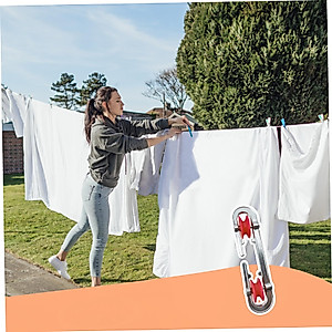 Laqerjc Clotheslines Clothesline Spreader 2Pcs Aluminium Heavy Duty Outdoor Clothes Line Separator Pulley for Long Clothesline and Heavy Loads