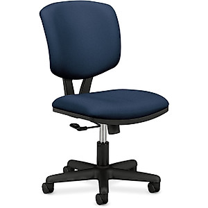 HON Volt Low-Back Task Upholstered Computer Chair for Office Desk, Blue