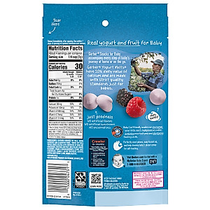 Gerber Baby Snacks Yogurt Melts, Mixed Berries, 1 Ounce (Pack of 2)