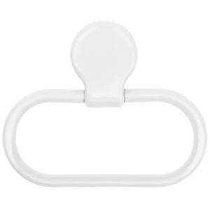 Hemoton Bathroom Towel Ring Holder Self Adhesive Towel Ring Towel Hanger No Drill Towel Bar Hand Towel Ring No Drilling Towel Rack Paper Towel White Wall Hanging Tower Hanger