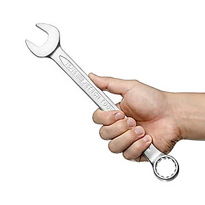 Jetech 15/16 Inch Combination Wrench - Industrial Grade Spanner with 12-Point Design, 15-Degree Offset, Made with Durable Chrome Vanadium Steel in Sand Blasted Finish, Forged, Heat-Treated, SAE
