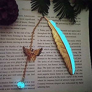 Bookmarks for Women Men,Metal Bookmark for Book Lovers, Luminous Book Marks with Gift Box fit Kids Girls Reading Lovers
