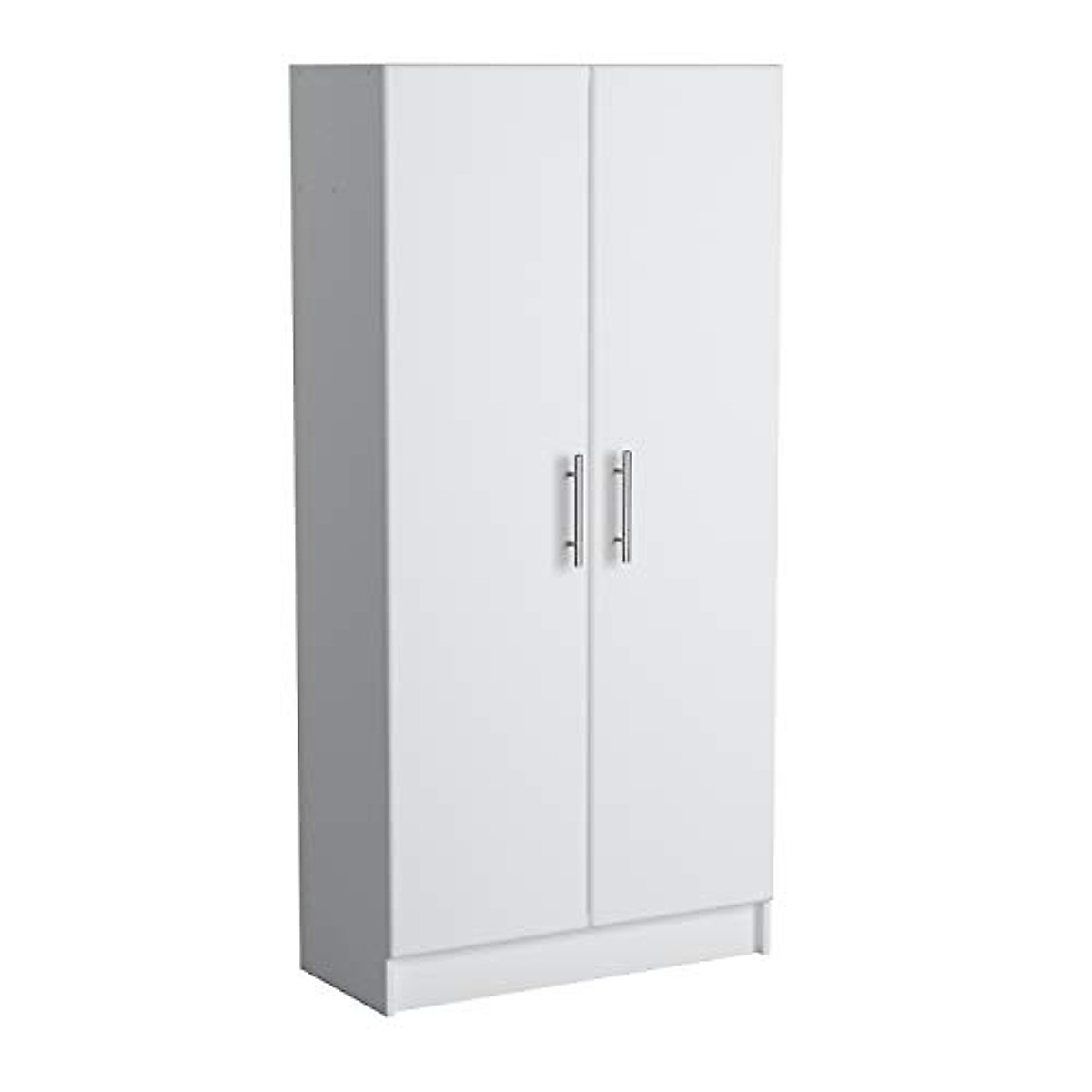 Prepac Elite 2 Door Standing Storage Cabinet, 16" D x 32" W x 65" H, White