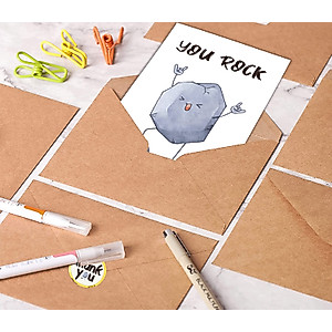 40 Funny Thank You Cards wtih Envelopes & Stickers,Pun Greeting Note Cards 4 x 6 in,Bulk Boxed Set Assortment Blank Notecards Card Great for Employee Teachers Friends Business Coworker Gratitude Appreciation