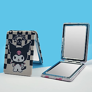 Kumi Travel Cosmetic Bag, Large Capacity Cartoon Cosmetic Pouch Makeup Bag with Zipper, PU Travel Toiletry Bag Makeup Accessories Organizer, Foldable Storage Bags Makeup Pouch for Women Girls