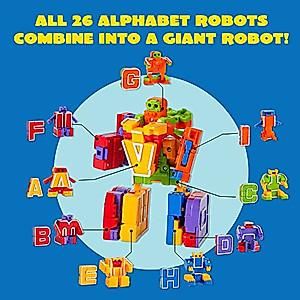 JOYIN Alphabet Robots Toys for Kids, ABC Learning Toys, Alphabots, Letters, Toddlers Education Toy, Carnival Prizes, Christmas Toys, Treasure Box and Prize for Classroom