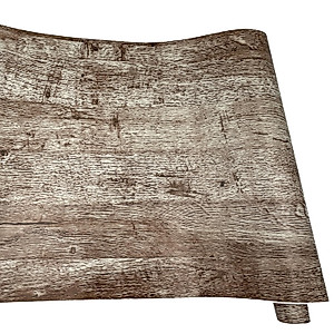 Yifely Modern Wood Grain Furnitures Covering Paper Self-Adhesive Shelf Liner Removable Dresser Drawer Sticker 17.7 Inch by 9.8 Feet