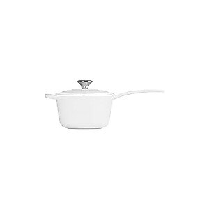 Le Creuset Enameled Cast Iron Signature Saucepan, 1.75 qt., White