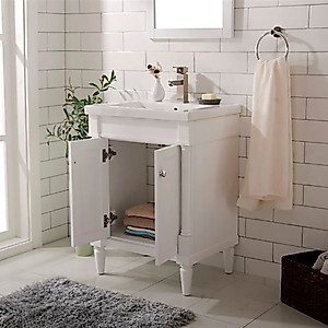 Legion Furniture Indoor Home Decorative Bathroom/Washroom/Kitchen 24" White Sink Vanity