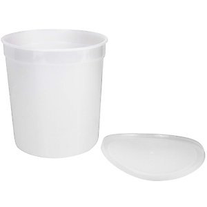 Caplugs Evergreen 240-5704-06N Press-Lid Pathology Containers. 64oz/1890mL, PE-HD (Pack of 8)