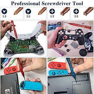 Triwing Screwdriver, Repair Kit Compatible for GameCube Game Boy Nintendo 3DS & 2DS 64 DS NES Super Nintendo Wii Wii U Switch Consoles and Controllers