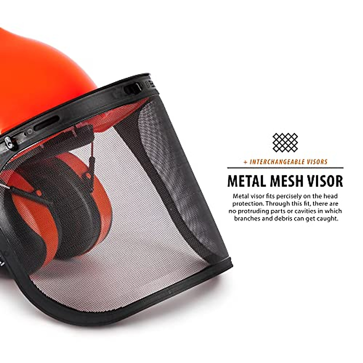 TR Industrial Forestry Safety Helmet and Hearing Protection System (Orange)