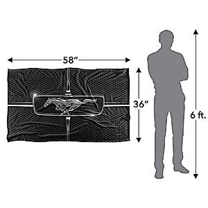 Ford Blanket, 36"x58" 1965 Mustang Grill Silky Touch Super Soft Throw Blanket