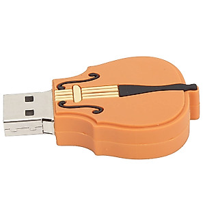 USB Flash Drive, Violin Shaped USB 2.0 Memory Stick Pen Drive Novelty Thumb Drive, Portable USB Drive Pendrive(32GB)
