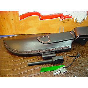 Bk 2 And BK 10 Dangler This sheath will fit both knives Sheath with Firestarter and Striker