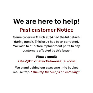 Little Bucket Mouse Trap - Complete kit Includes Bucket, ramp, and Roller