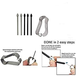 Note 10 S Pen Replacement (with Bluetooth) for Samsung Galaxy Note 10, Note 10 Plus, Note 10+ 5G with 5*Tips/Nibs (Black)