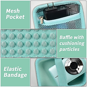 Grapsa Digital Camera Case for CAMKORY/for Kodak Pixpro/for VAHOIALD/for Sony DSCW800 830/ for Canon PowerShot 180 190. Vlogging Cameras Storage Holder for Accessories (Box Only)-Green