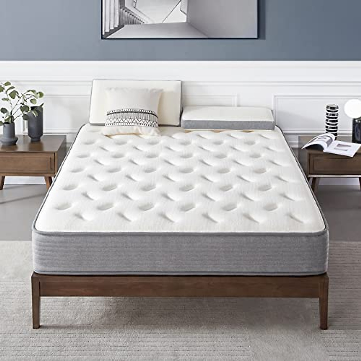 Queen Mattress,10" Memory Foam Hybrid Mattress with Pocket Spring,Medium-Firm Foam Mattress Tight Top Mattress Sleep Motion Isolation, Supportive & Pressure Relief,Queen Mattress-in-a-Box by DIGLANT