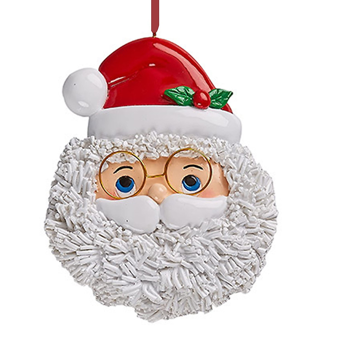 Santa Claus Personalized Christmas Ornaments 2023 - Fast & Free 24h Customization – Santa Face Christmas Decorations with Name - Comes Gift-Wrapped
